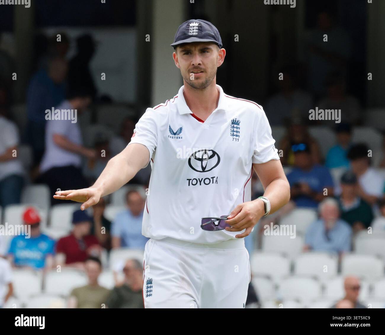 London, ENGLAND - England's Josh Tongue (Nottinghamshire) in action ...
