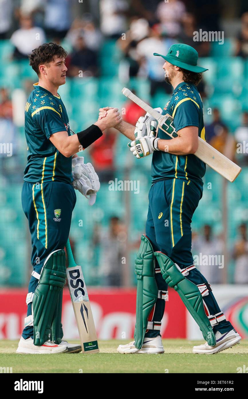 Australia's Tim David and Matt Renshaw celebrate after Australia won ...