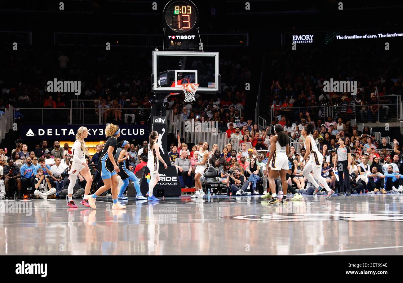 Indiana Fever take on the Atlanta Dream at State Farm Arena in Atlanta ...