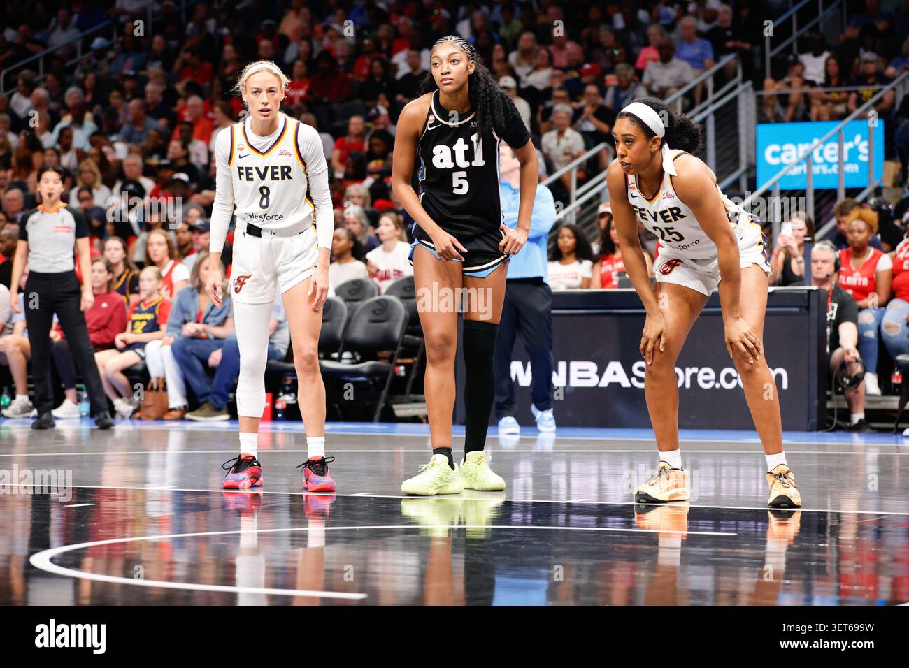 Indiana Fever take on the Atlanta Dream at State Farm Arena in Atlanta ...