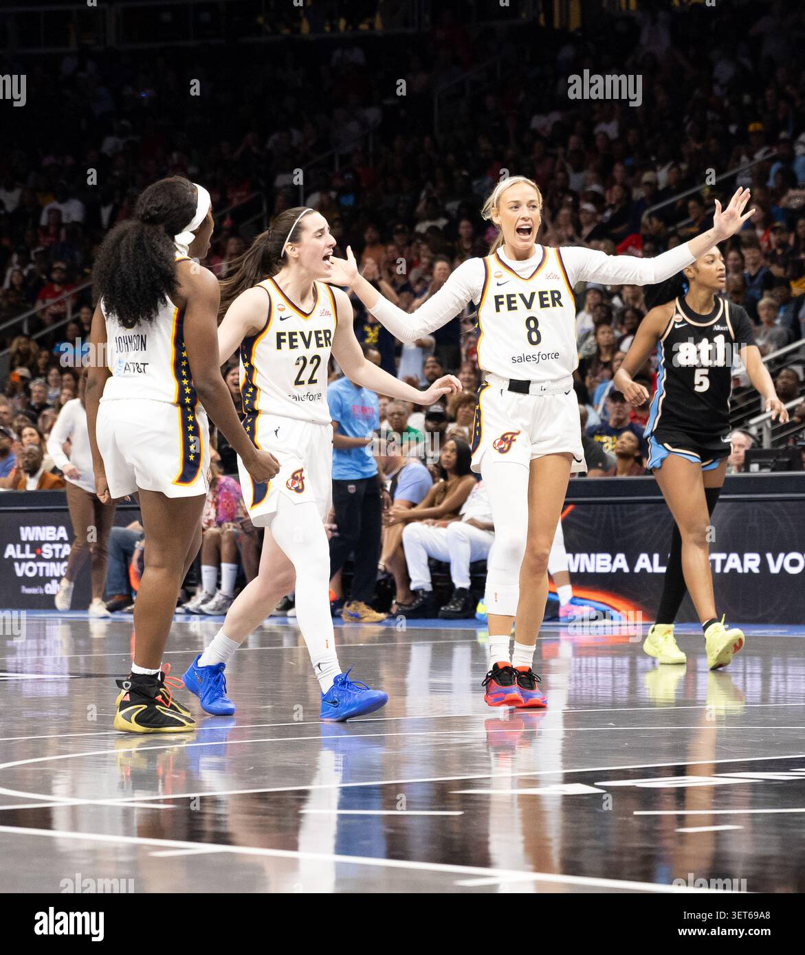 Indiana Fever take on the Atlanta Dream at State Farm Arena in Atlanta ...