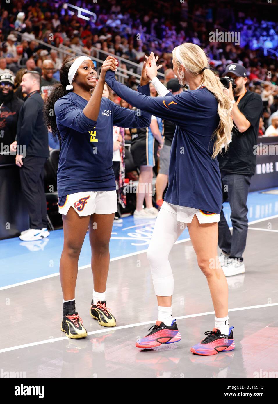 Indiana Fever take on the Atlanta Dream at State Farm Arena in Atlanta ...
