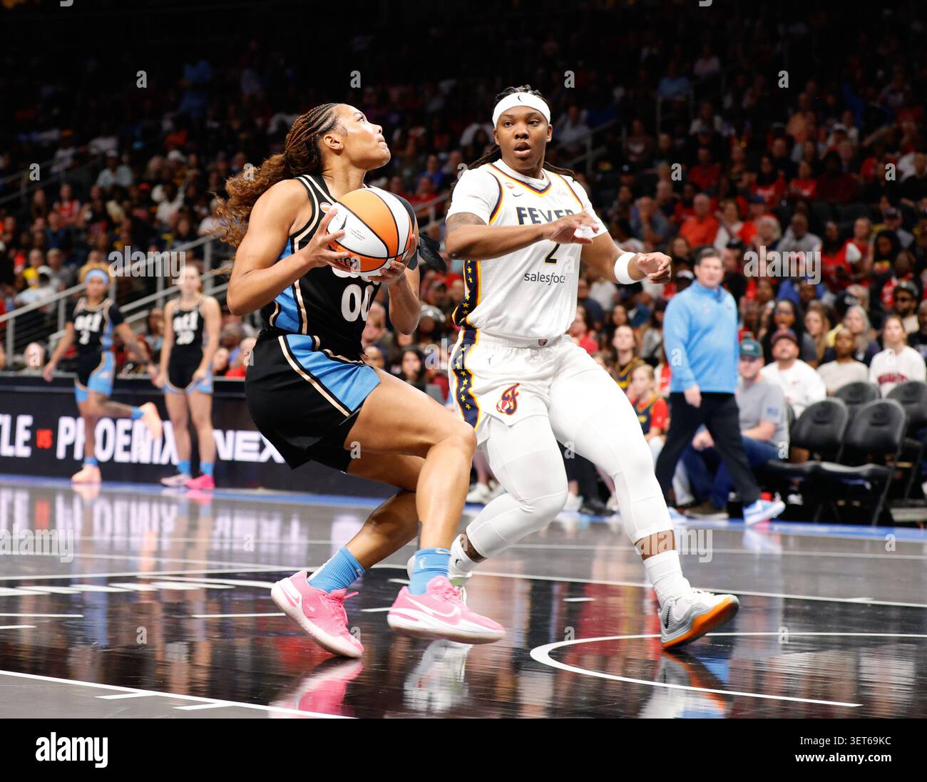 Indiana Fever take on the Atlanta Dream at State Farm Arena in Atlanta ...