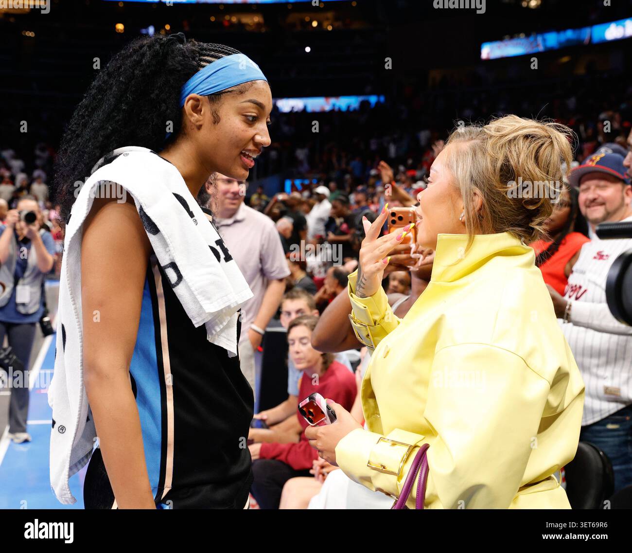 Latto and Angel Reese speak after the Indiana Fever and Atlanta Dream ...