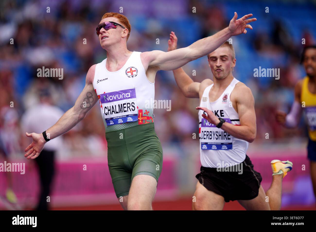 Alastair Chalmers of Great Britain celebrates winning the Men's 400m ...