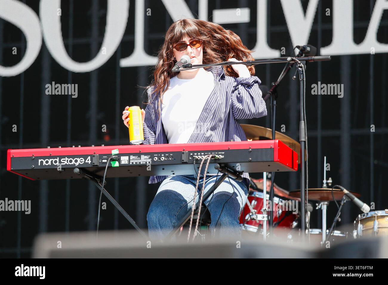 Katie Gregson-MacLeod performs at the Main stage on day three of TRNSMT ...