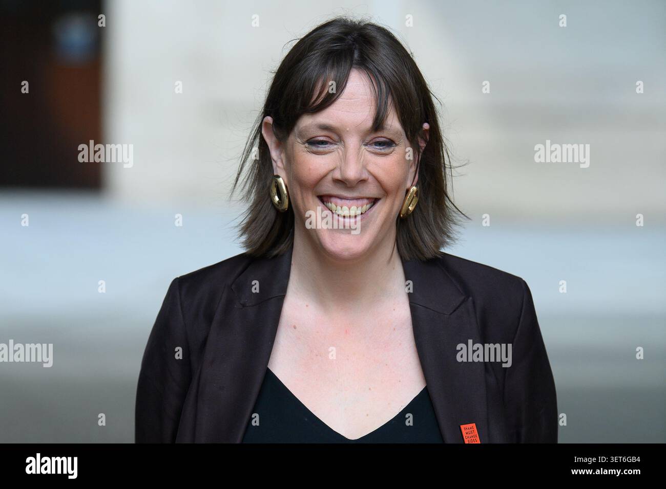 London, UK. 21 Jun 2026. Pictured: Labour MP Jess Phillips departs BBC ...