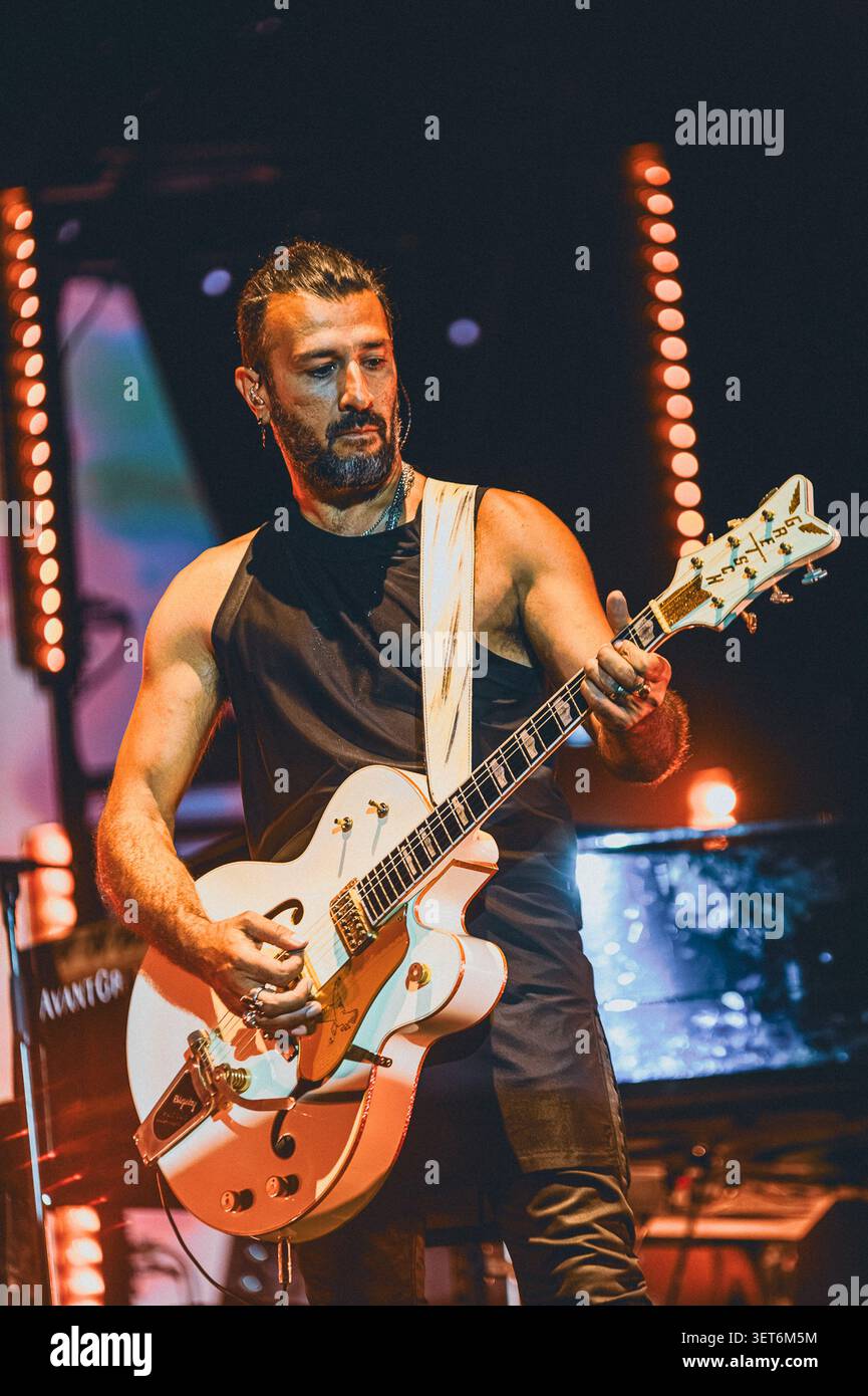 Emanuele "Lele" Spedicato play the guitar during the Music Concert ...