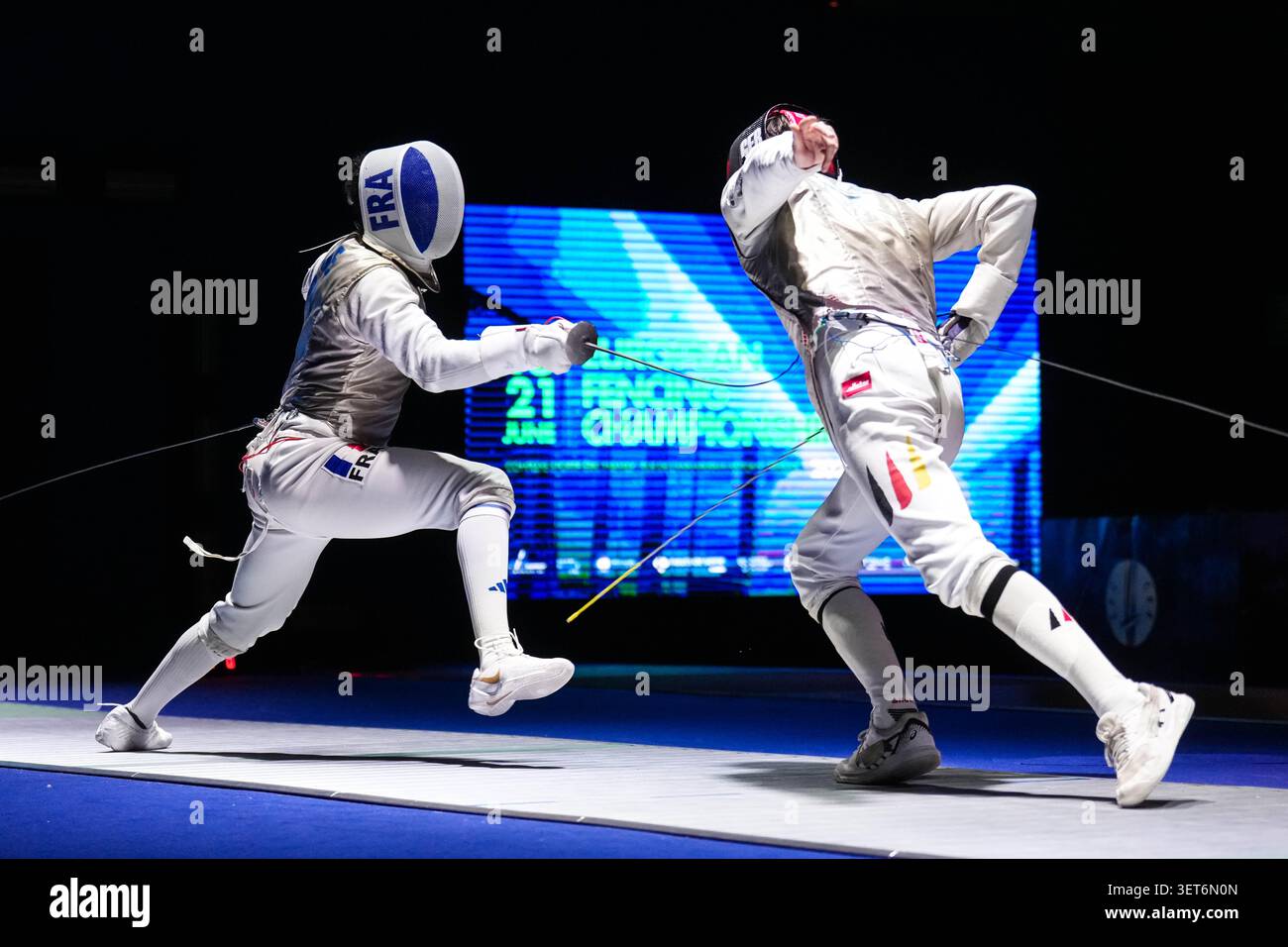 Anas ANANE of France and Bastian KAPPUS of Germany during 2026 European ...
