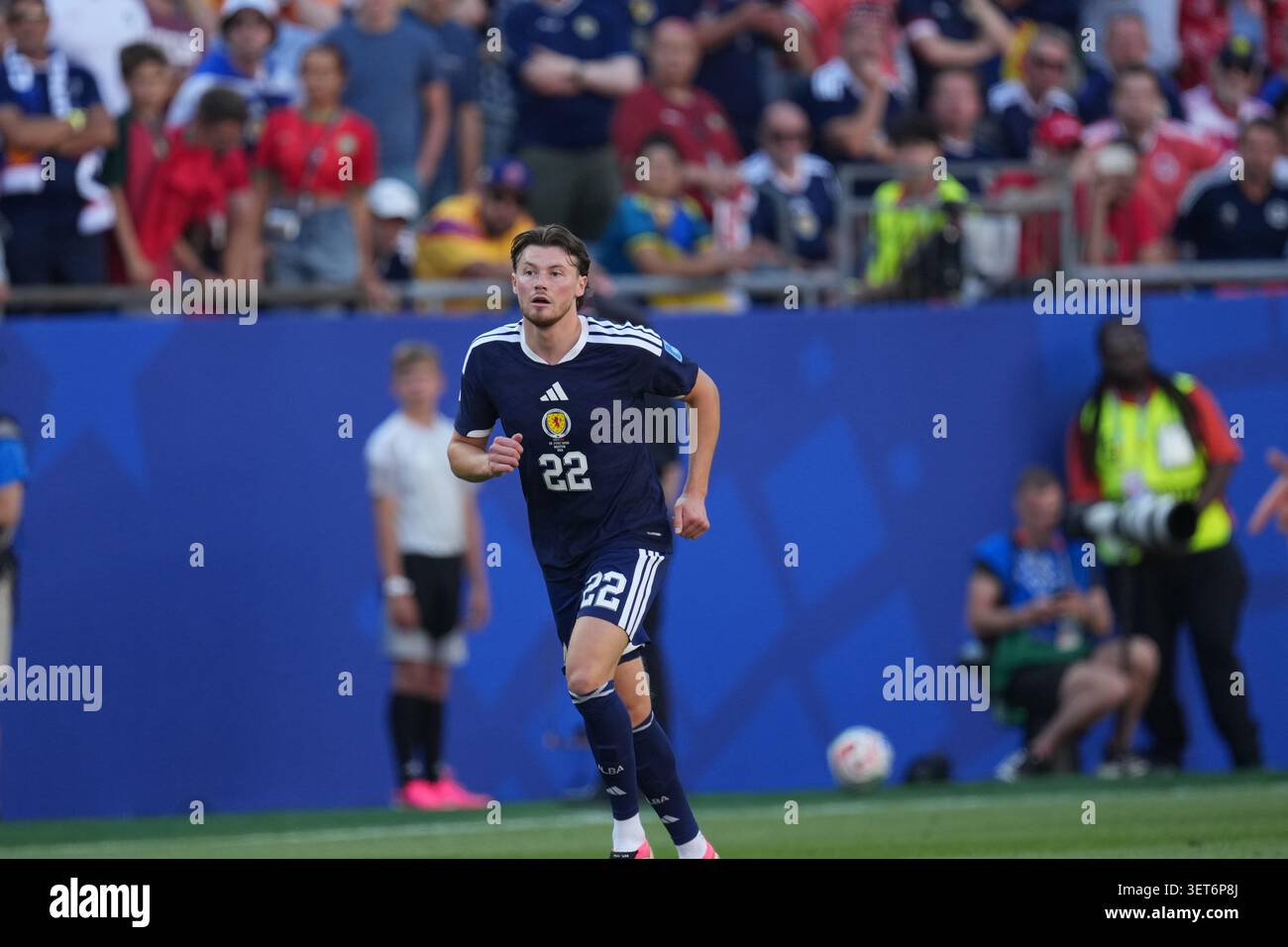 Scotland's Nathan Patterson (22) runs into position during the World ...