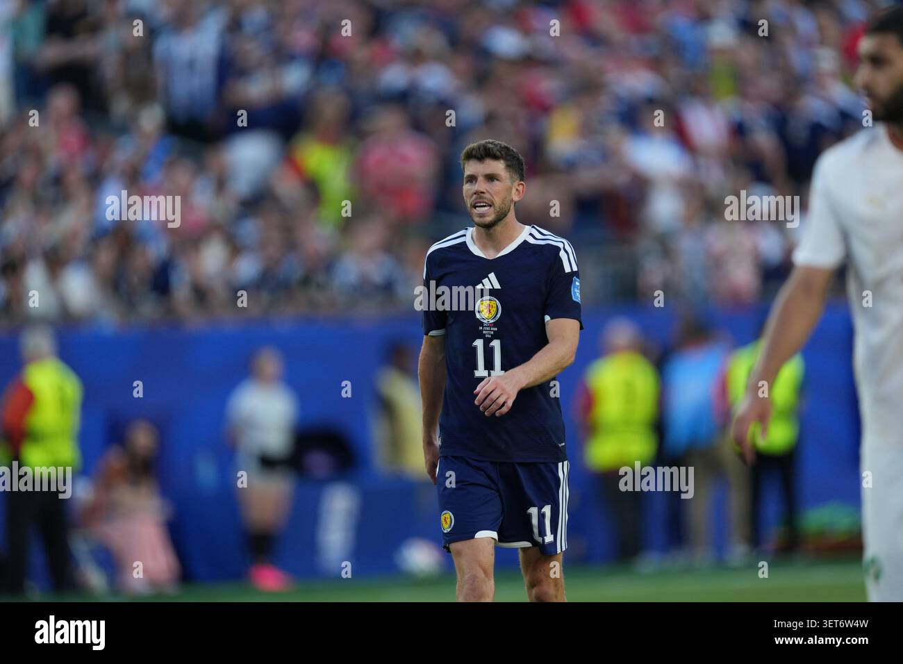 Scotland's Ryan Christie (11)uns into position during the World Cup ...
