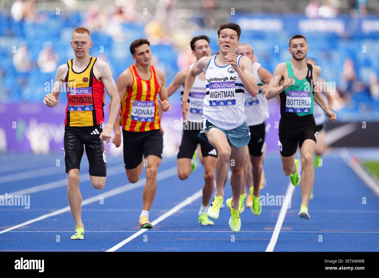 Jake Wightman of Great Britain wins the Men's 800m Final during day two ...