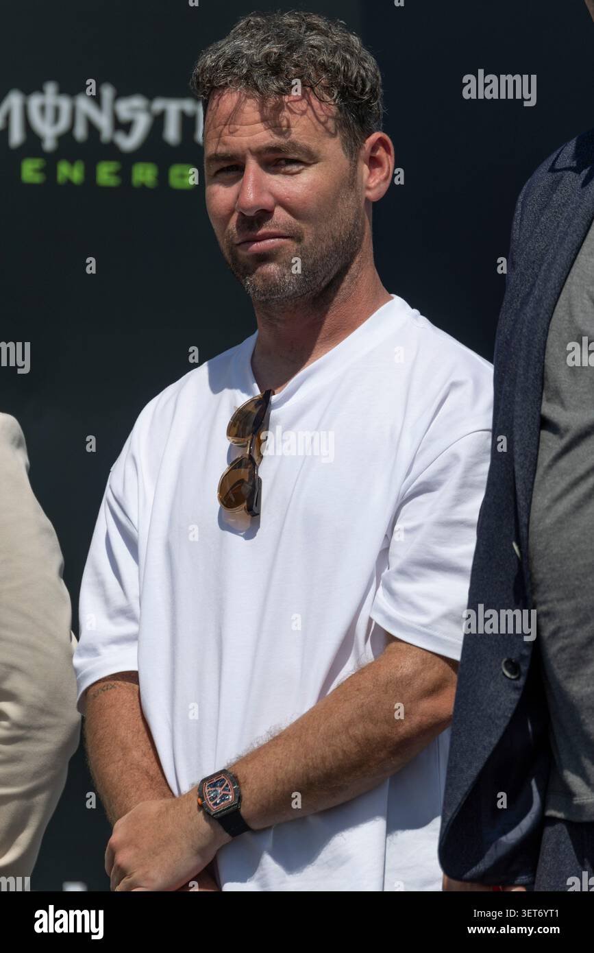Former cycling champion,Sir Mark Cavendish, portrait during the 2026 ...