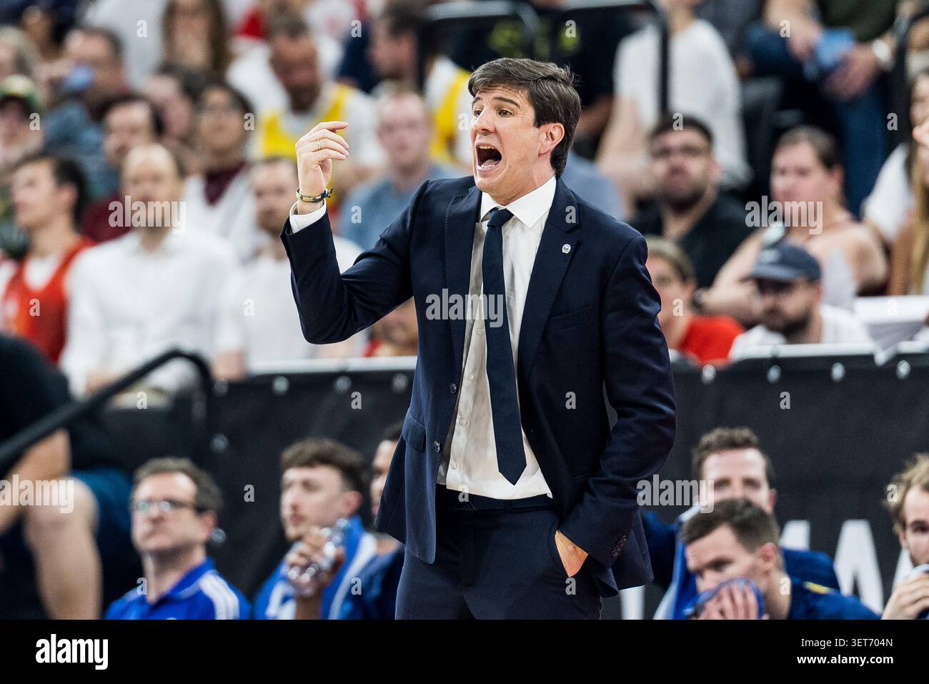 MUNICH, GERMANY - JUNE 21: Pedro Calles (Head Coach Alba Berlin ...