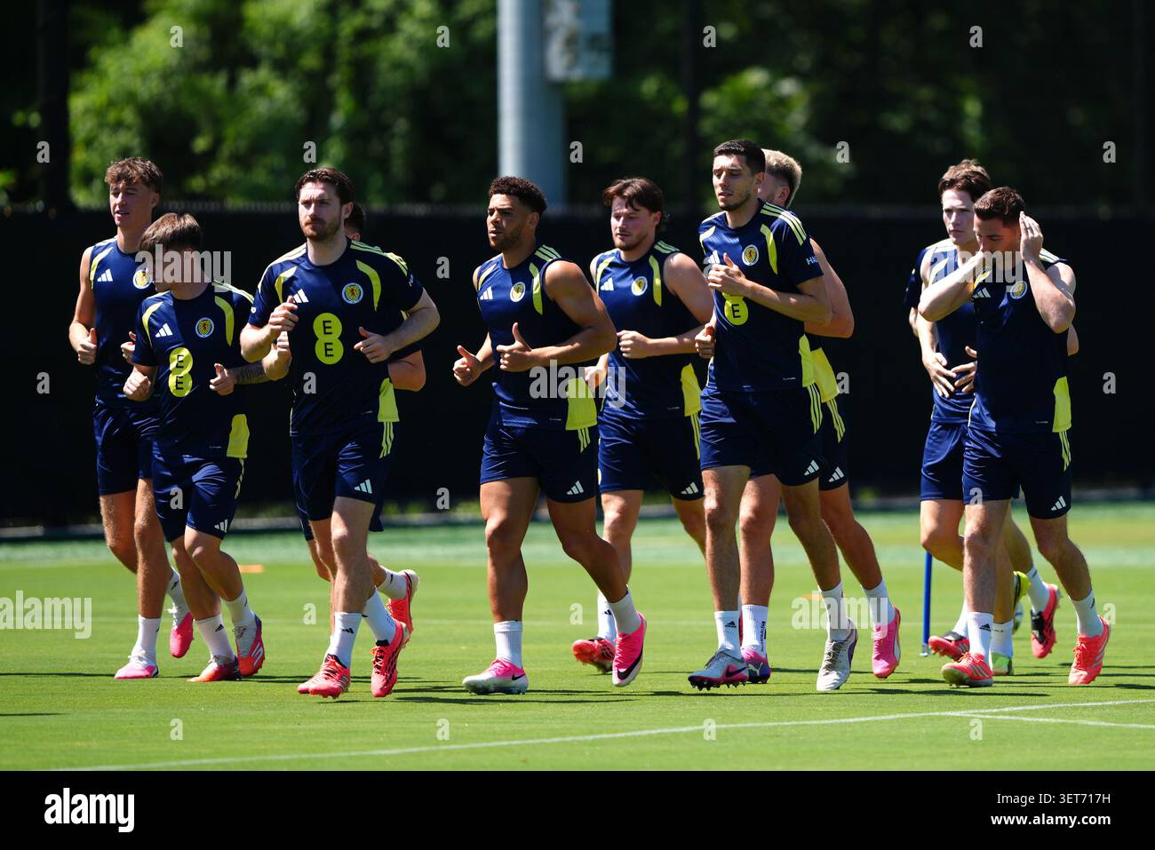 during a training session at the Atrium Health Training Ground in ...