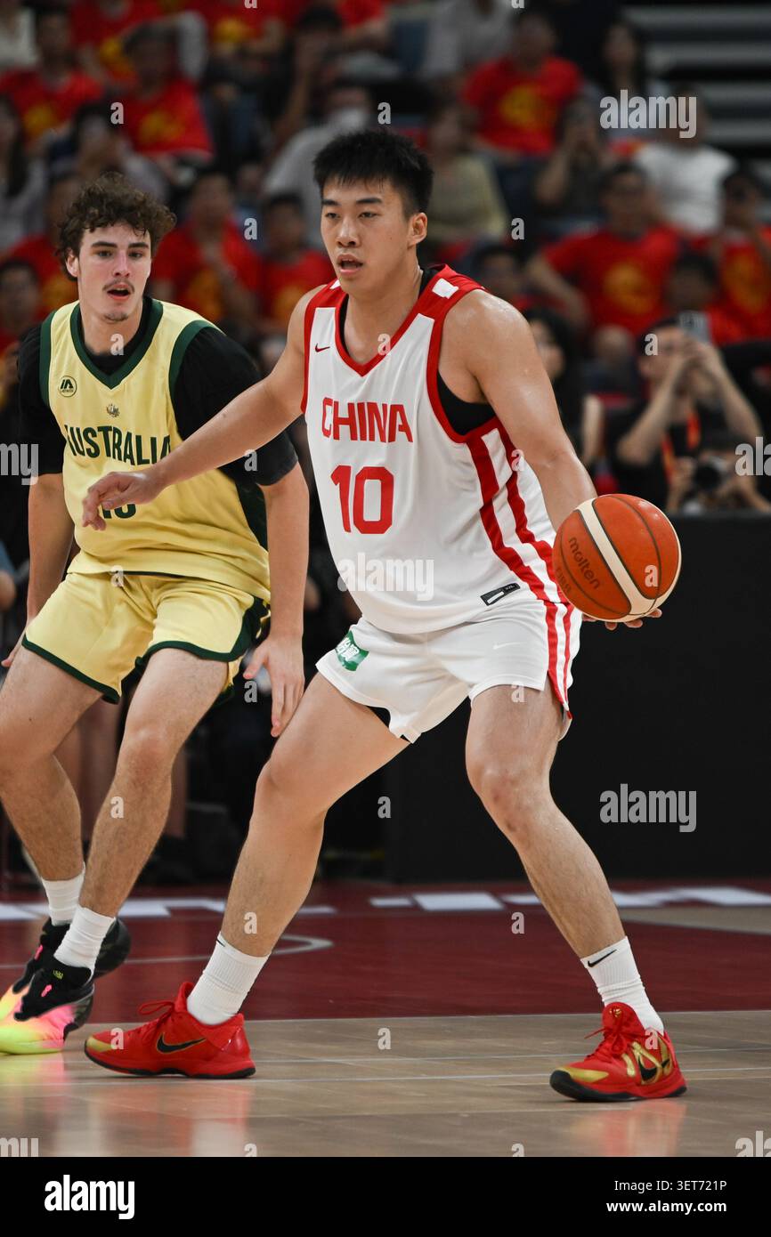 Hangzhou, China. 21 June, 2026. Wang Junjie #10 of China during the ...