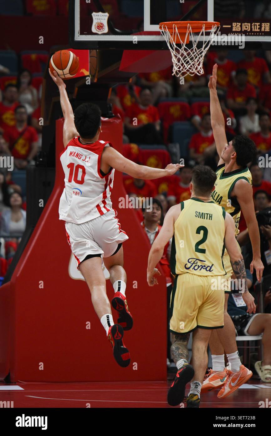 Hangzhou, China. 21 June, 2026. Wang Junjie #10 of China during the ...