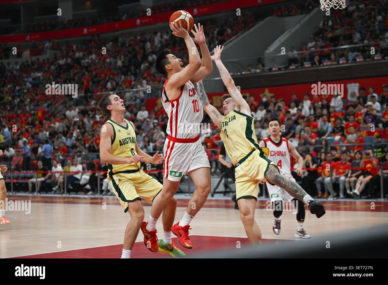 Hangzhou, China. 21 June, 2026. Wang Junjie #10 of China during the ...