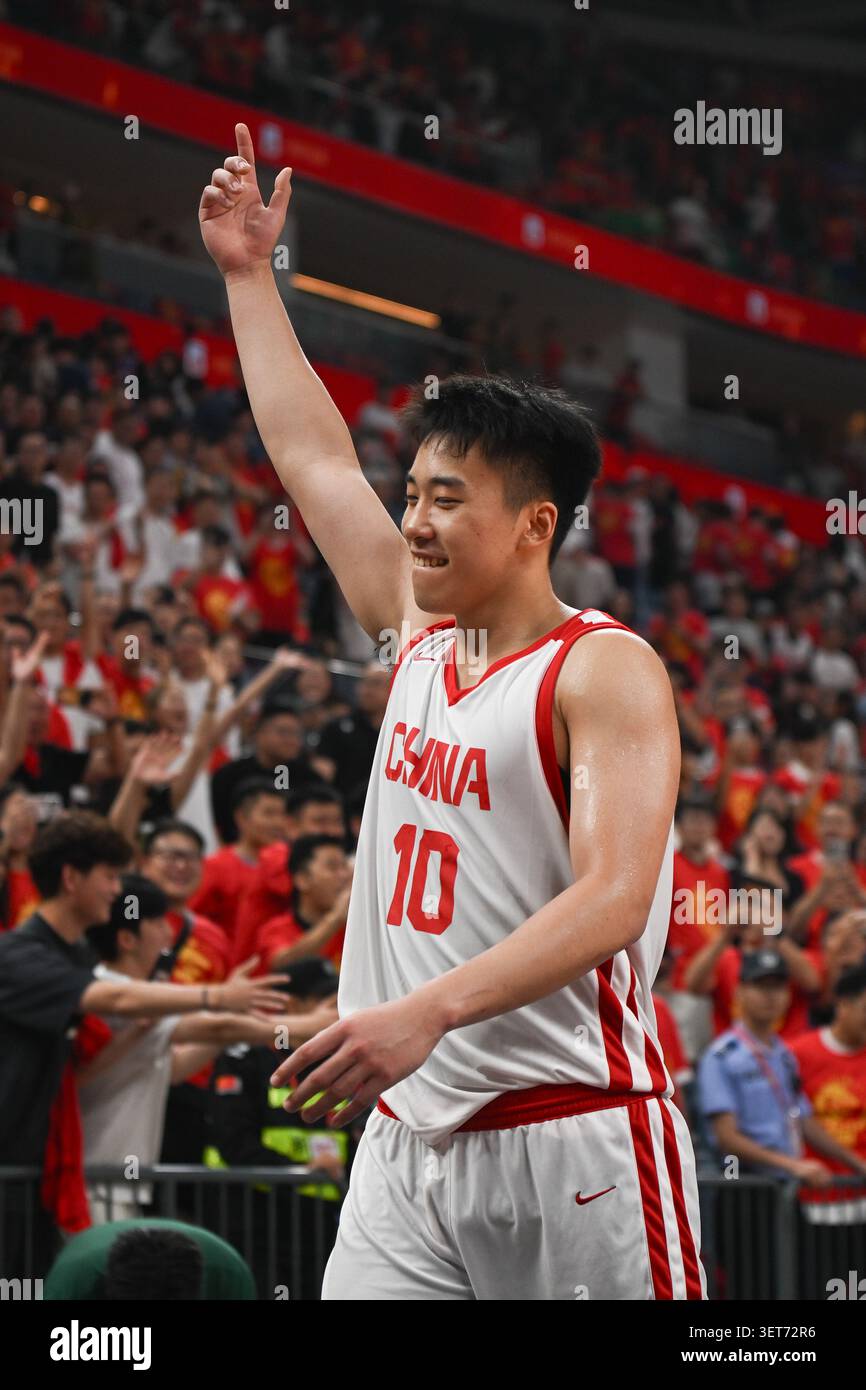 Hangzhou, China. 21 June, 2026. Wang Junjie #10 of China during the ...
