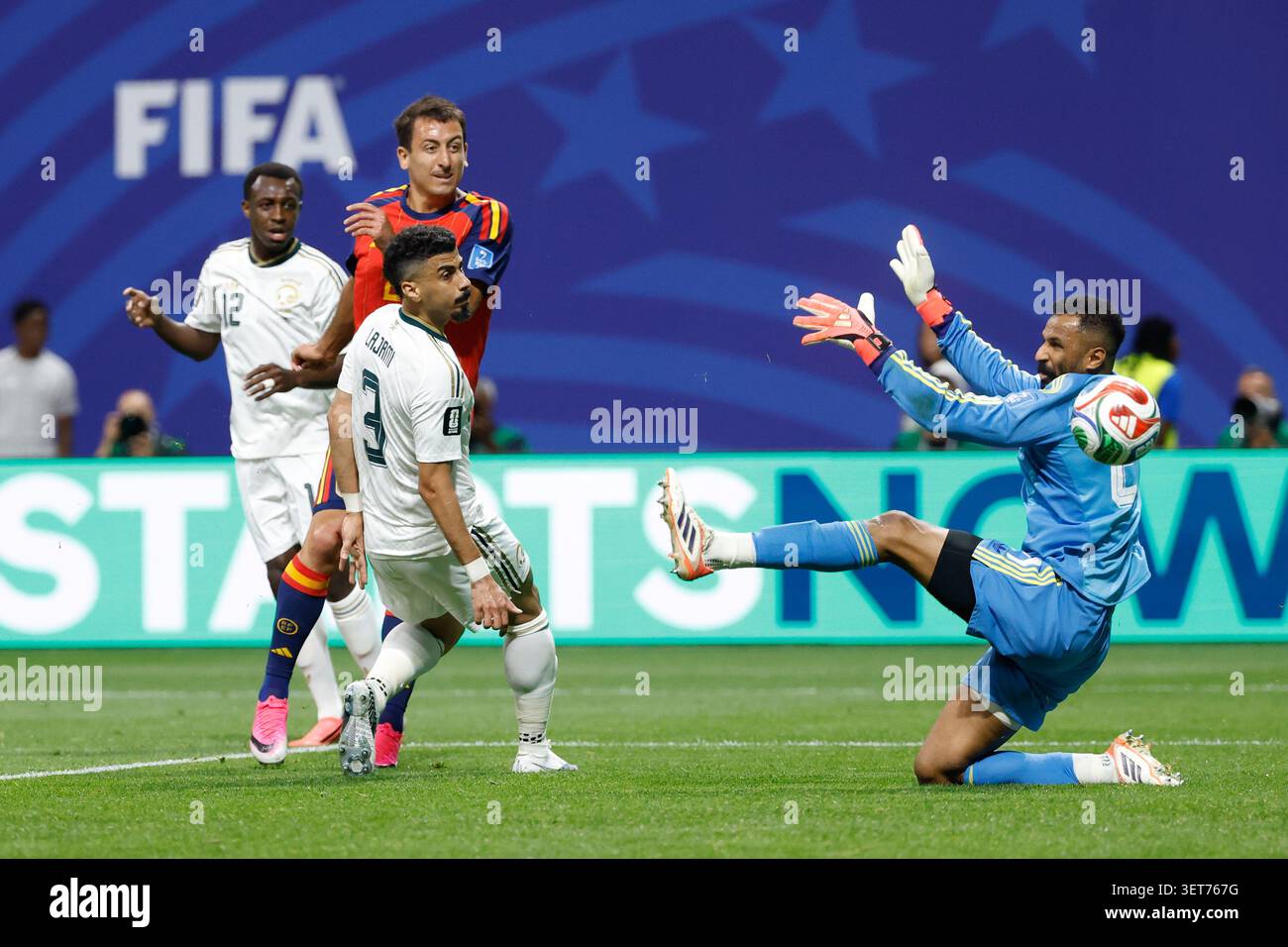 Spain's Mikel Oyarzabal scores his side's second goal during the World ...