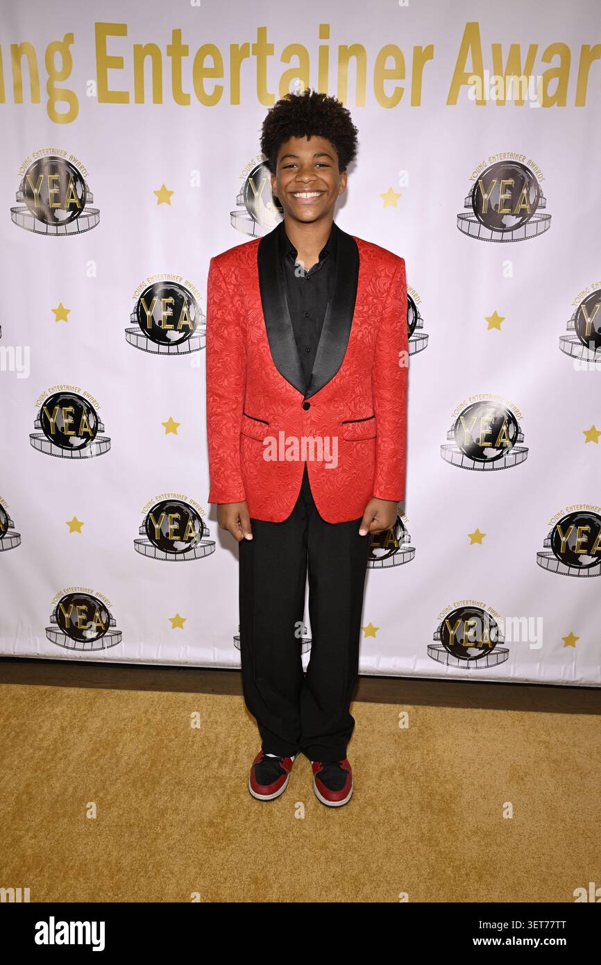 Actor Esai Pierre-Louis attends 2026 Annual Young Entertainer Awards at ...