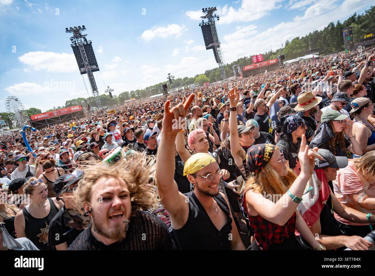 View of the festival grounds with audience, June 21, 2026 Stock Photo ...