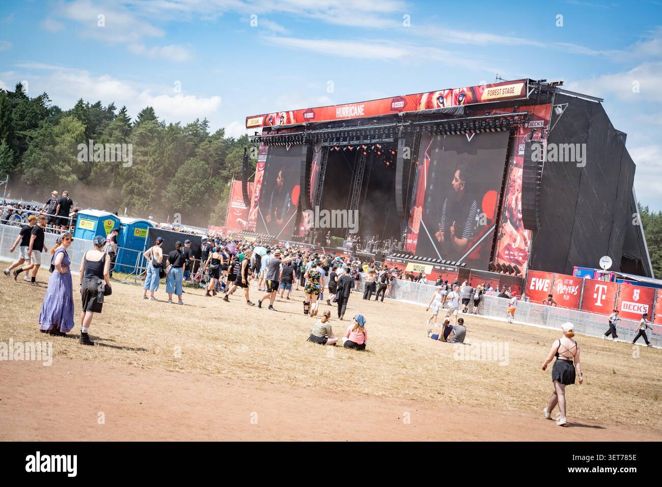 View of the festival grounds with audience, June 21, 2026 Stock Photo ...
