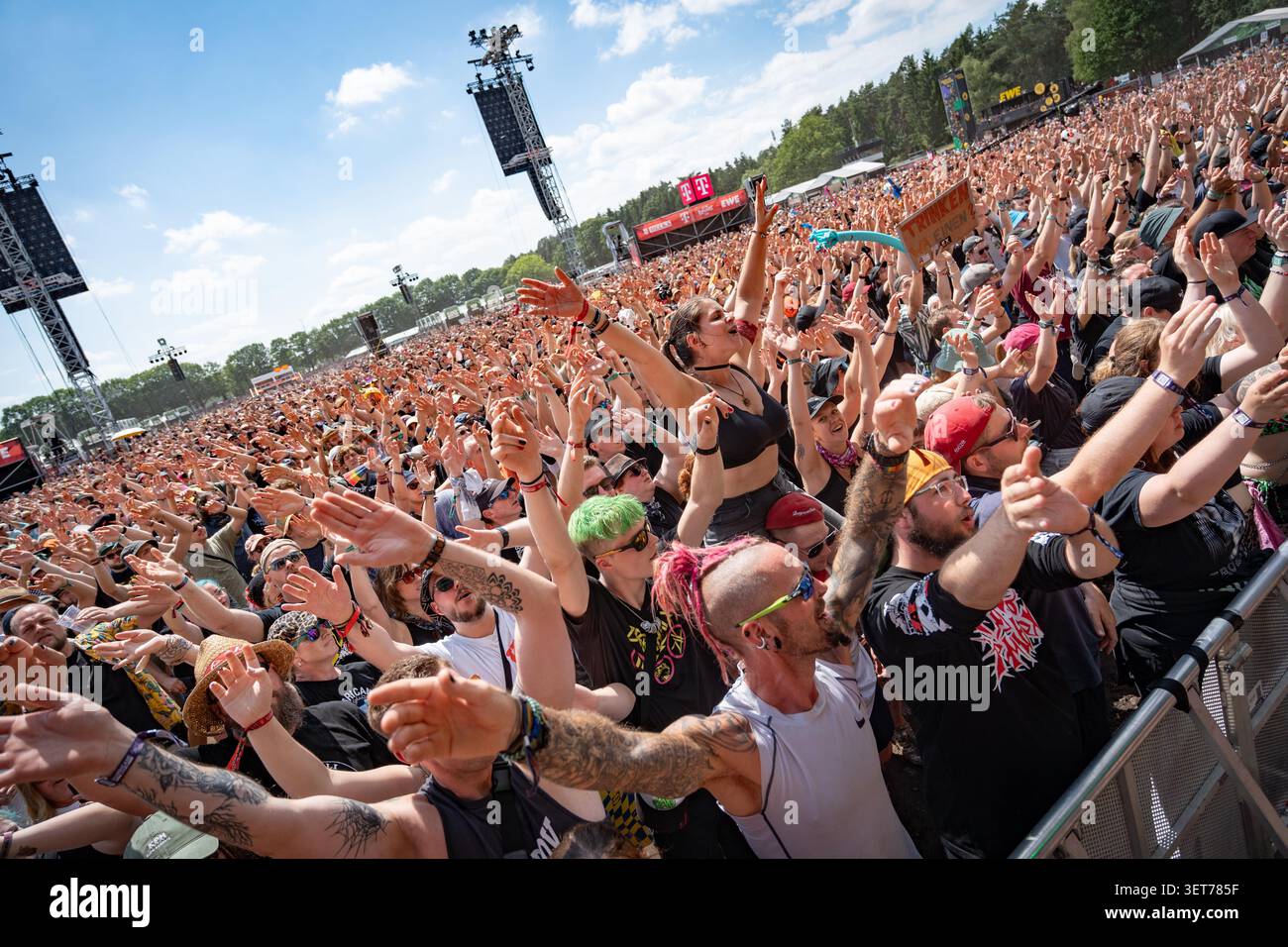 View of the festival grounds with audience, June 21, 2026 Stock Photo ...