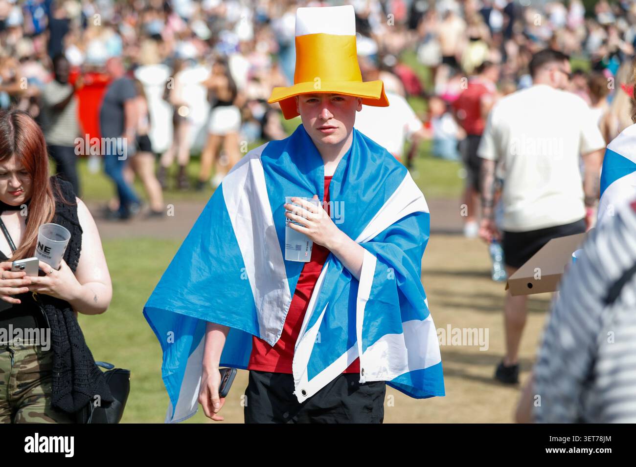 Music fans on day three of TRNSMT Festival 2026 in Glasgow, Scotland on ...