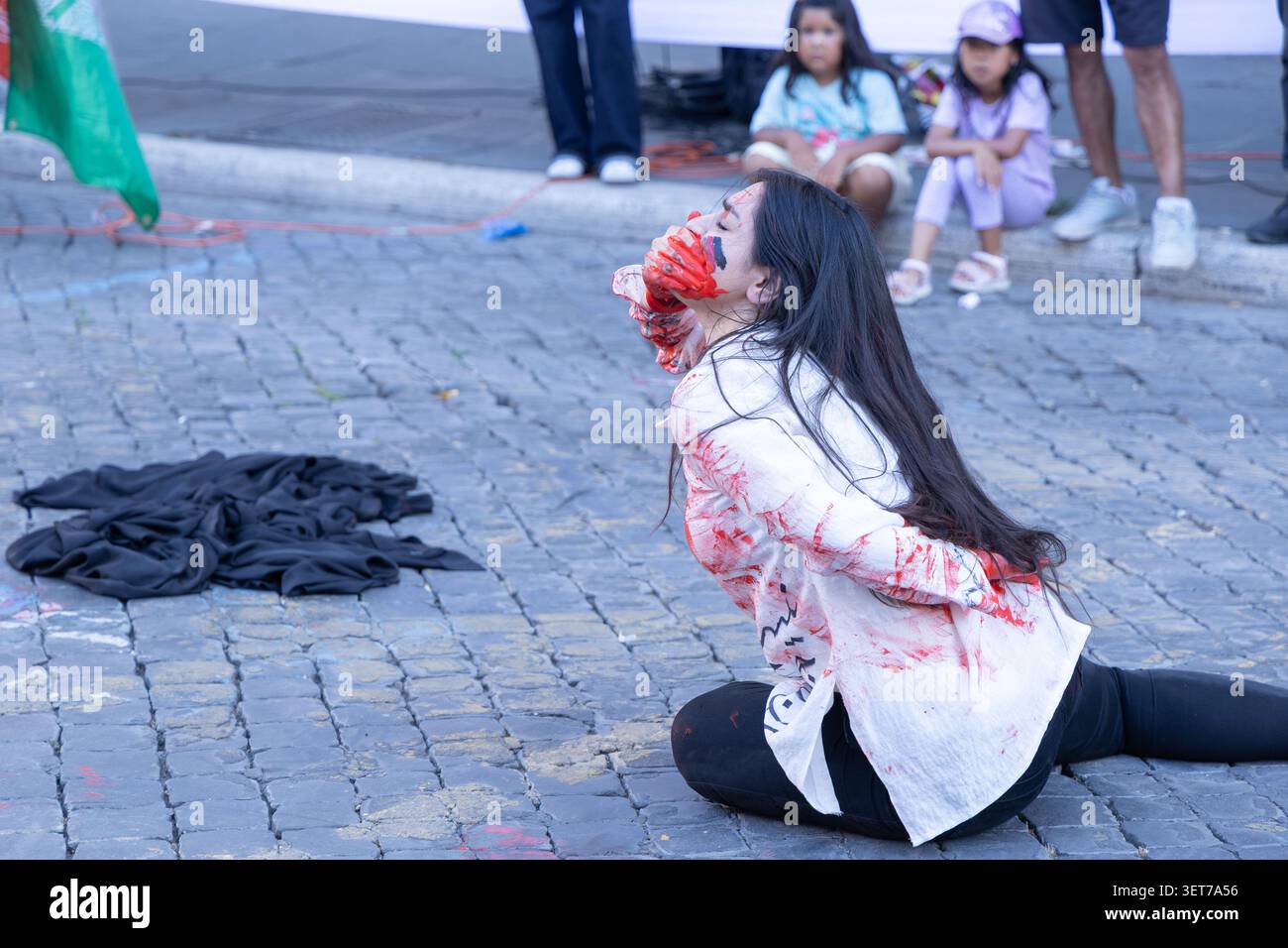 IPA85915220 - Rally in Piazza Santi Apostoli in Rome in solidarity with ...