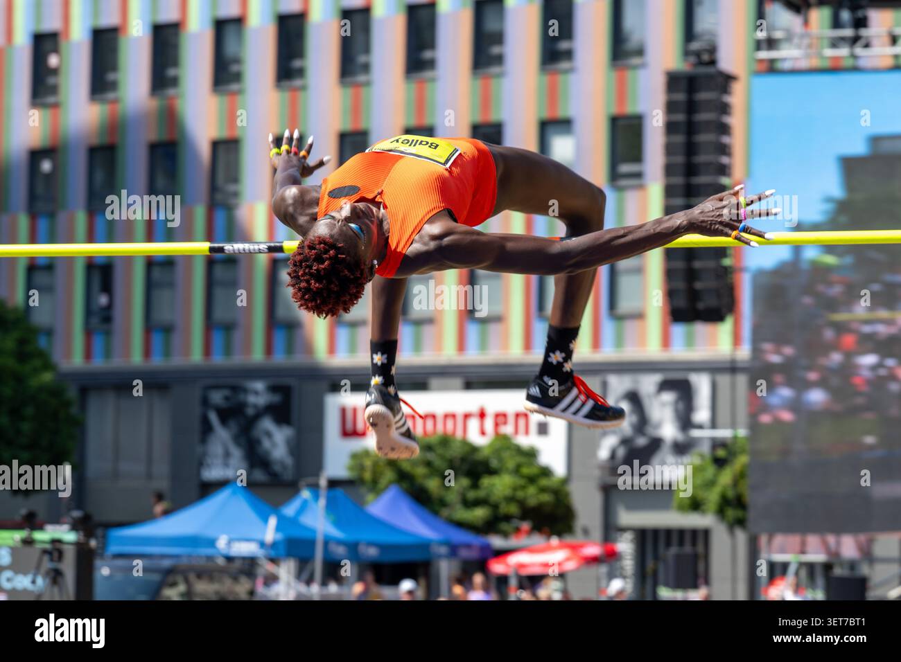 ESSEN, GERMANY - JUNE 21: Balley Fatoumata (Guinea, GUI - High Jump ...