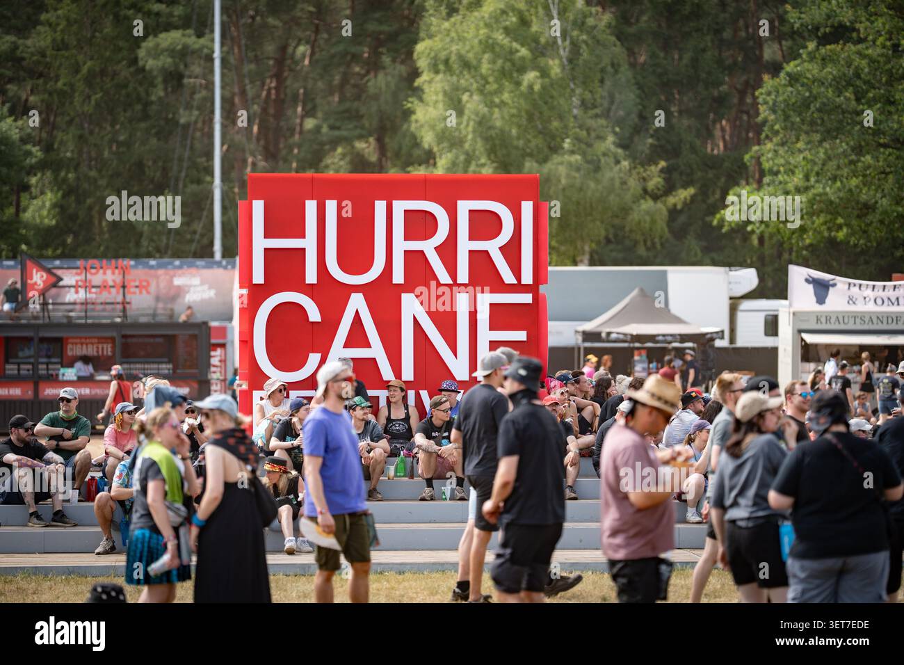 View of the festival grounds with audience, June 21, 2026 Stock Photo ...