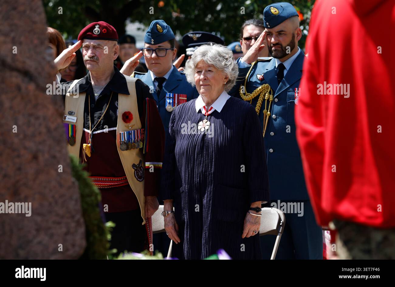 Governor General Louise Arbour takes part in a ceremony at the National ...