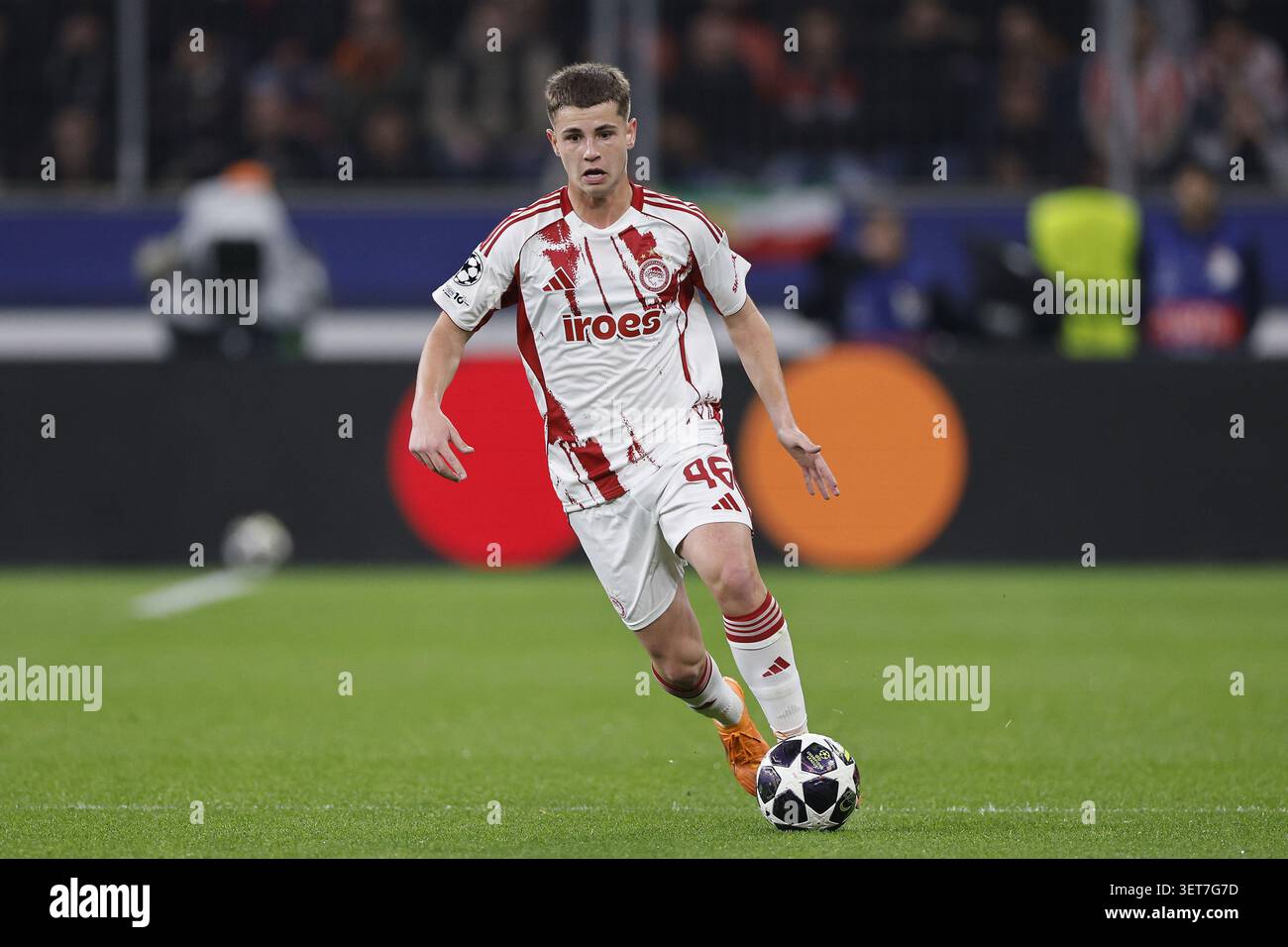 LEVERKUSEN – Christos Mouzekitis of Olympiakos during the UEFA ...