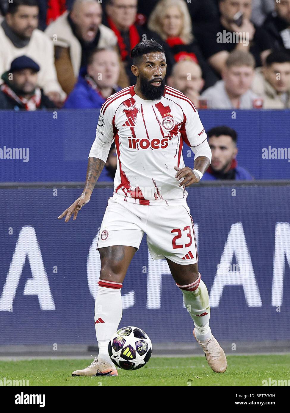 LEVERKUSEN – Rodinei or Olympiakos during the UEFA Champions League ...