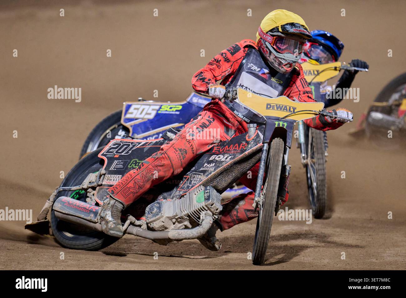 Jan Kvech of Czech Republic #201 in Heat 10 during the 2026 DEWALT FIM ...