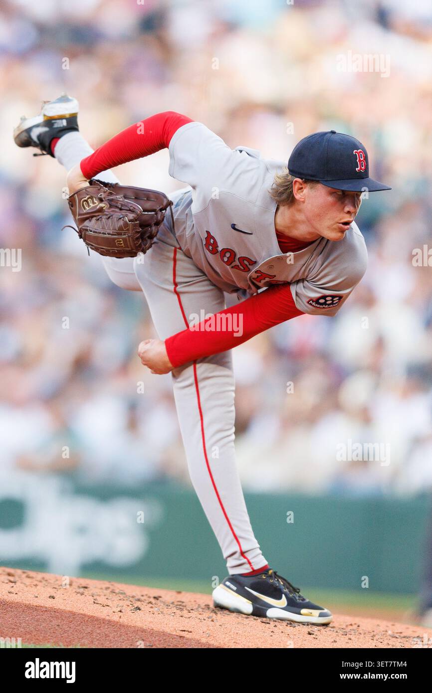 Boston Red Sox's pitcher Connelly Early delivers during a baseball game ...