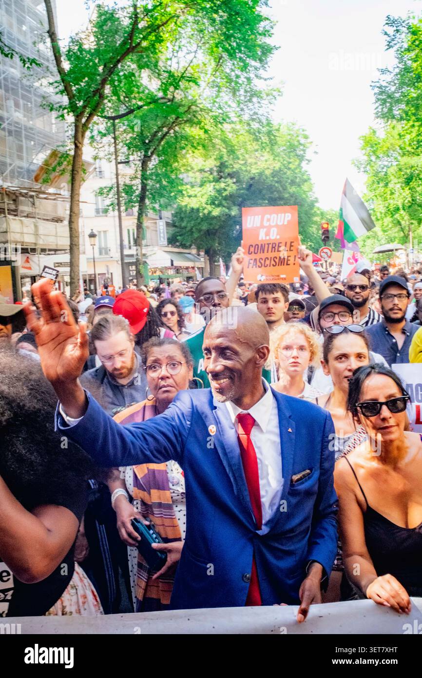 The Mayor of Saint Denis, Bally Bagayoko, at the Rally Against Racism ...