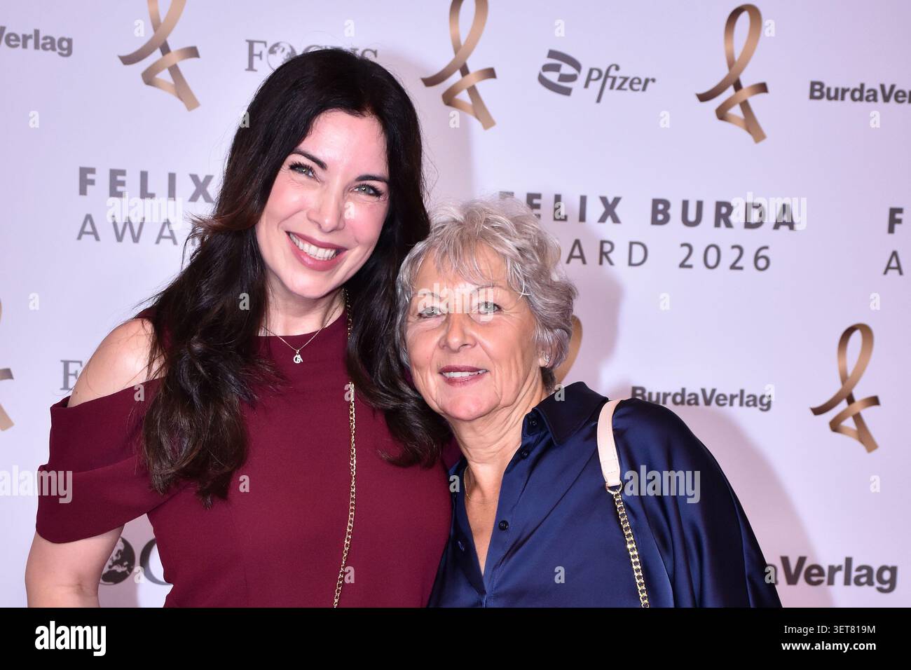 Alexandra Polzin and her mother Regina Polzin attend the Felix Burda ...