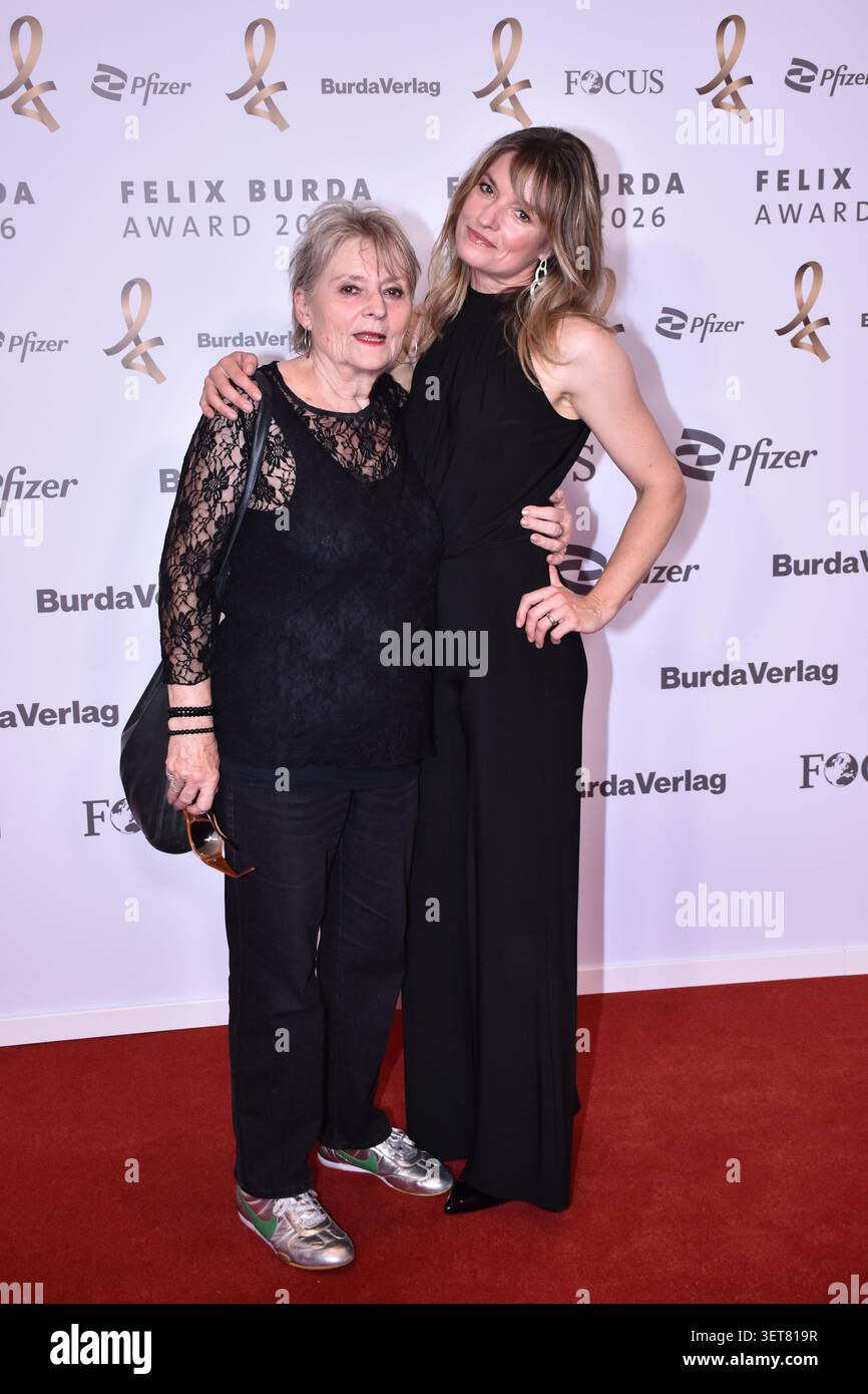 Ina Paule Klink and her mother Doris Klink attend the Felix Burda Award ...
