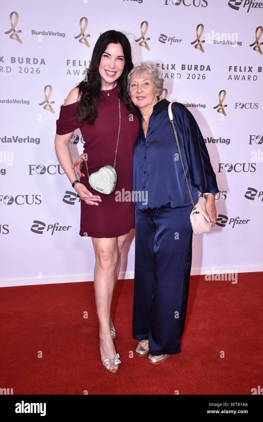 Alexandra Polzin and her mother Regina Polzin attend the Felix Burda ...