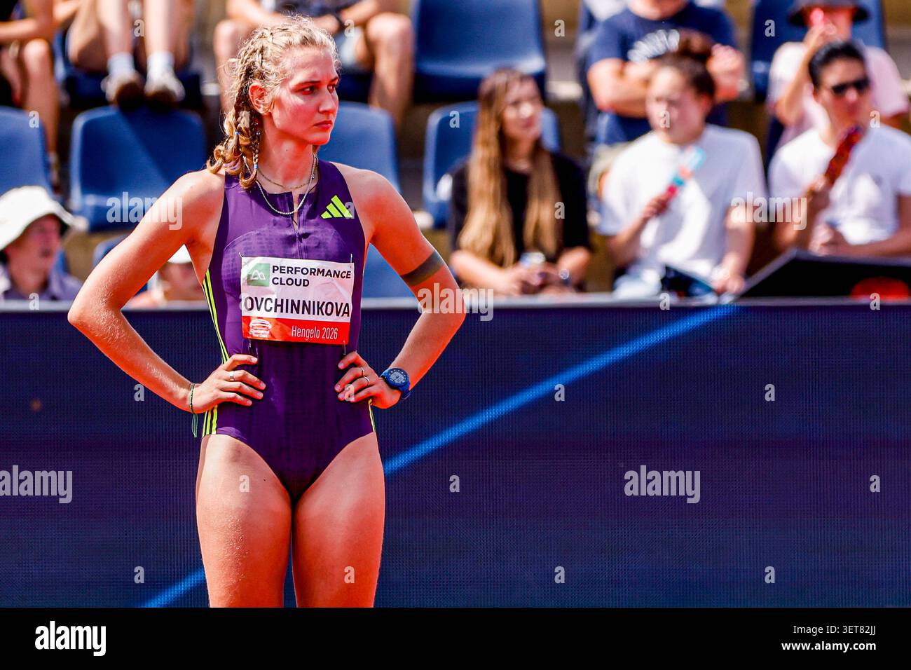 Kristina Ovchinnikova of Kazakhstan during the Women's High Jump Final ...