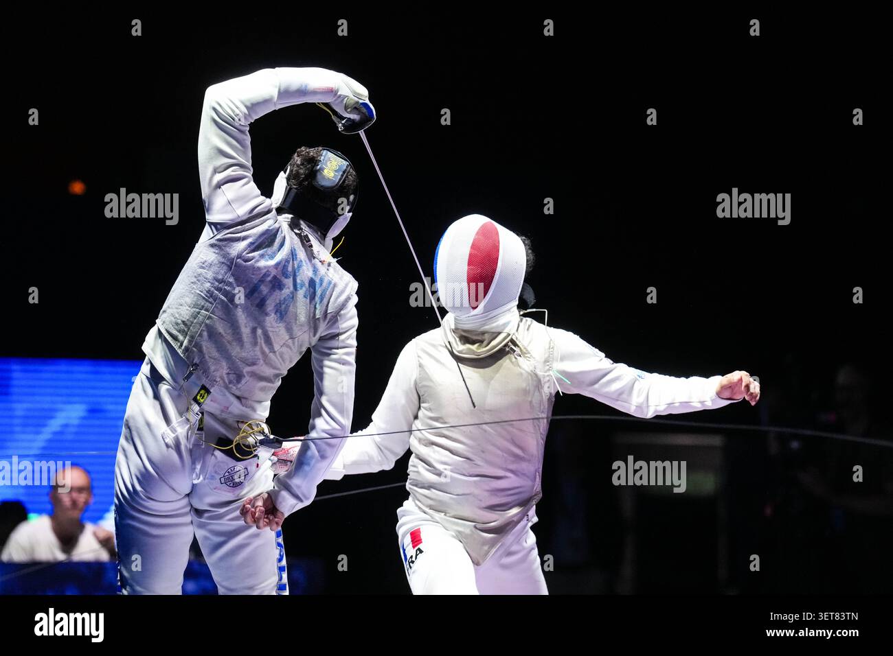 Anas ANANE of France and Filippo MACCHI of Italy during 2026 European ...