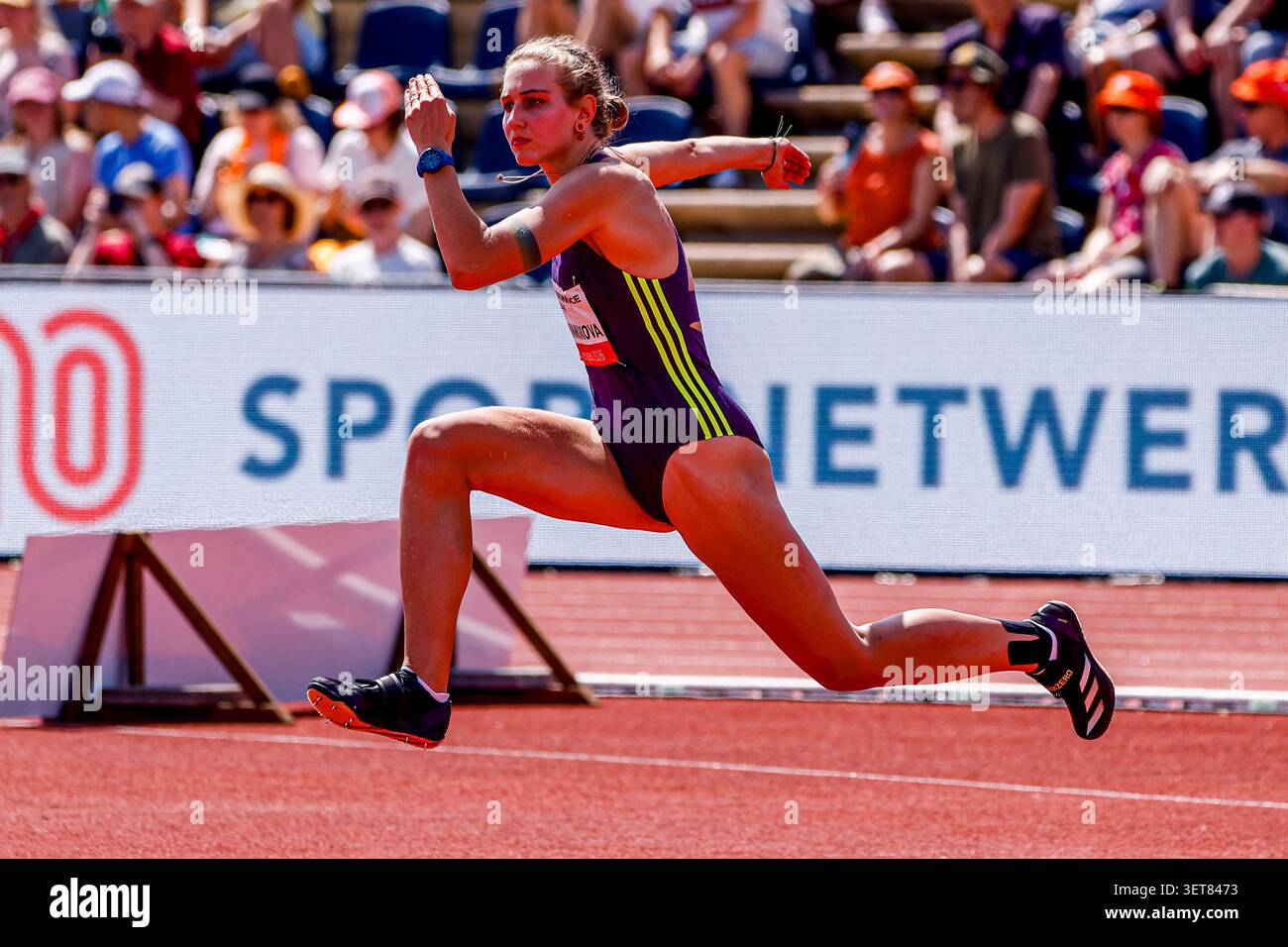 Kristina Ovchinnikova of Kazakhstan during the Women's High Jump Final ...