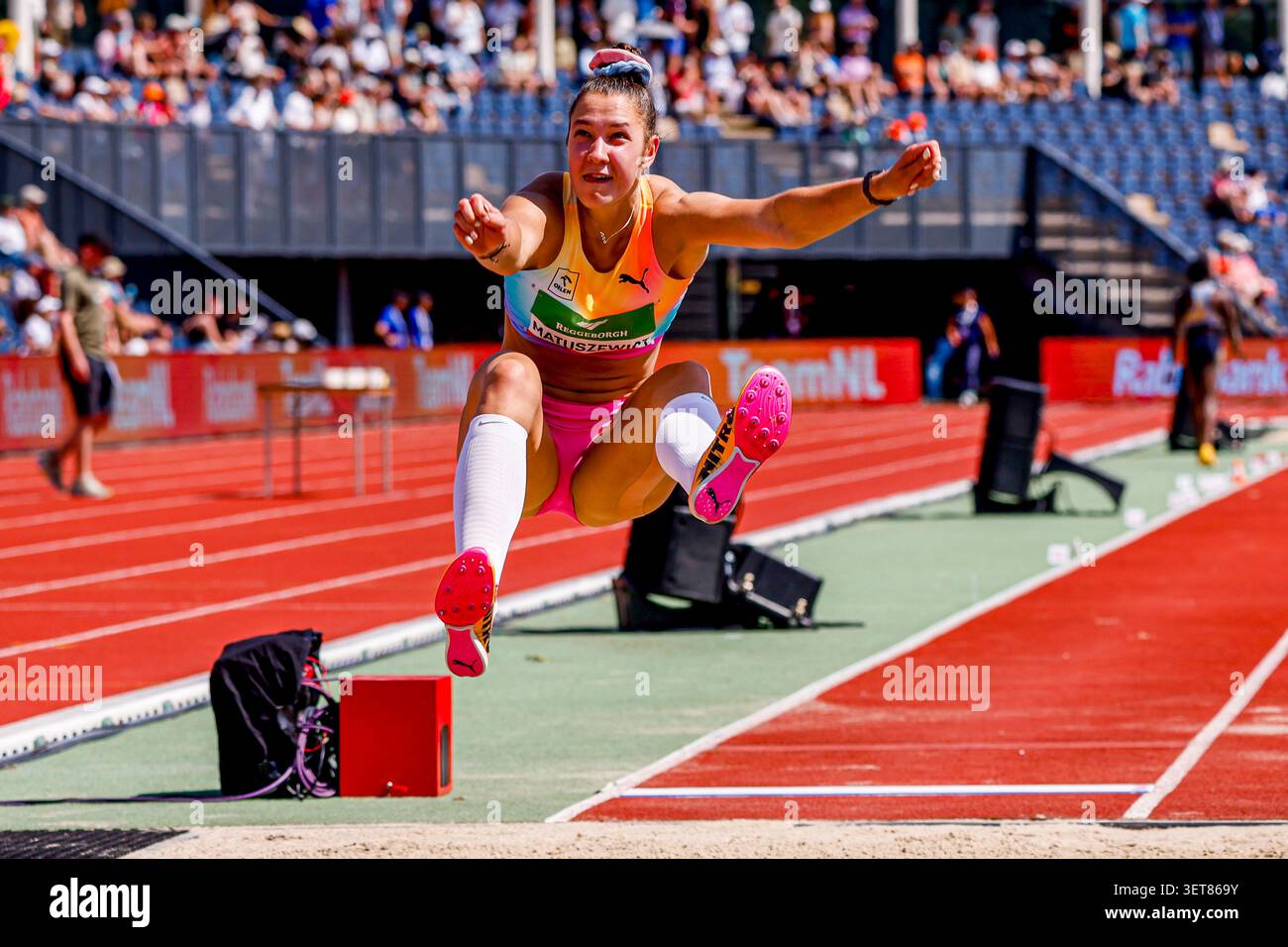 Anna Matuszewicz of Poland during the Women's Long Jump Final of the ...