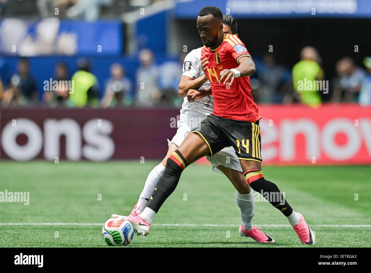 Dodi Lukebakio of Belgium controls the ball during a FIFA Men’s World ...