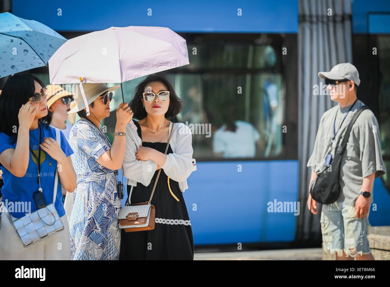 Croatians and tourists walk through the city despite the rising ...
