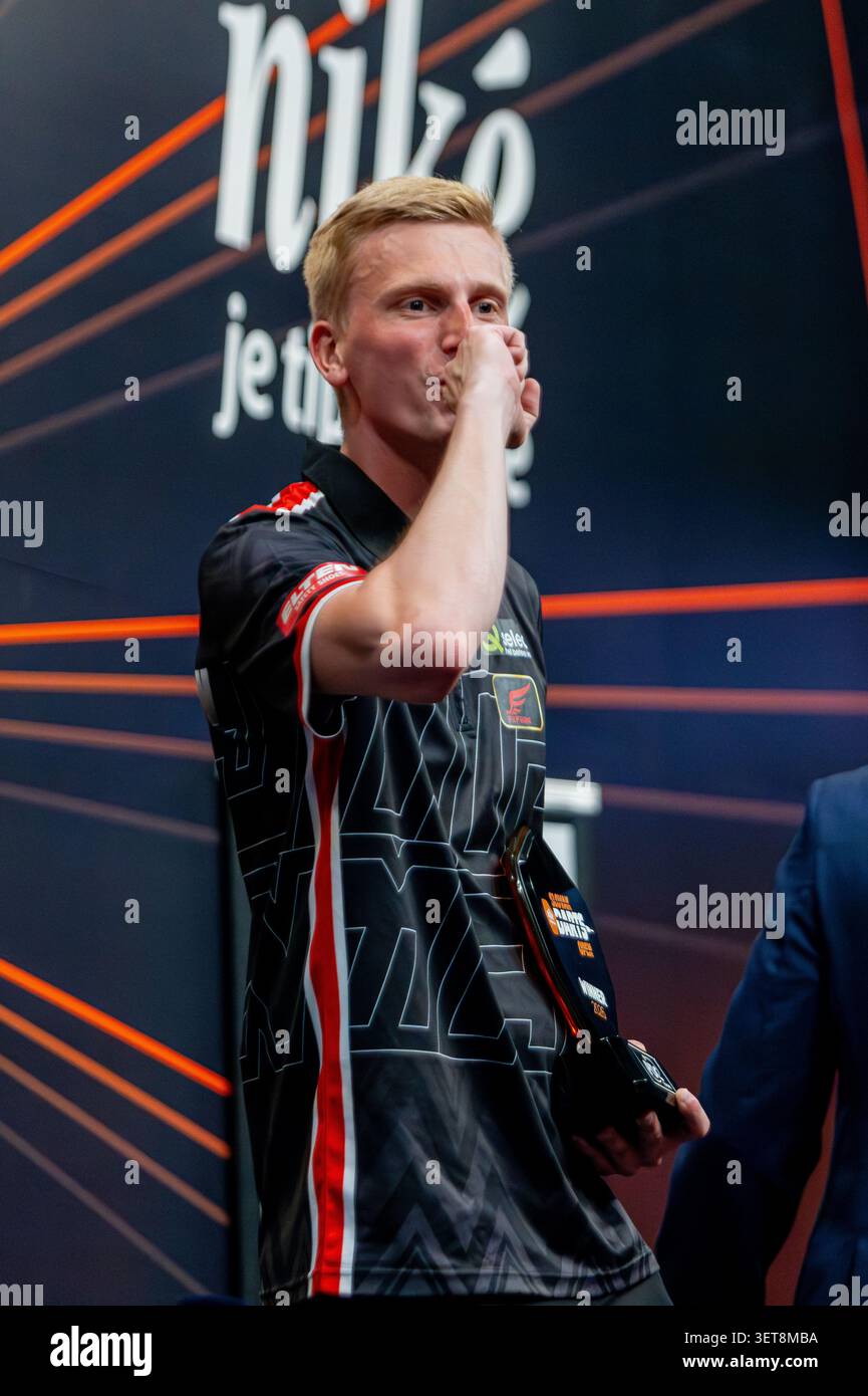 Bratislava, Slovakia, 21. June 2026. Pictured dart player from ...
