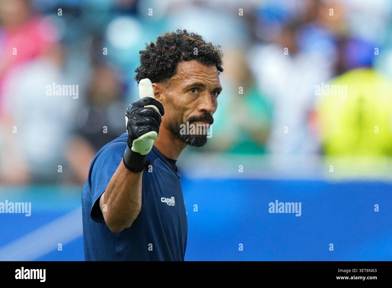 Cape Verde goalkeeper Vozinha waves to fans prior to the World Cup ...
