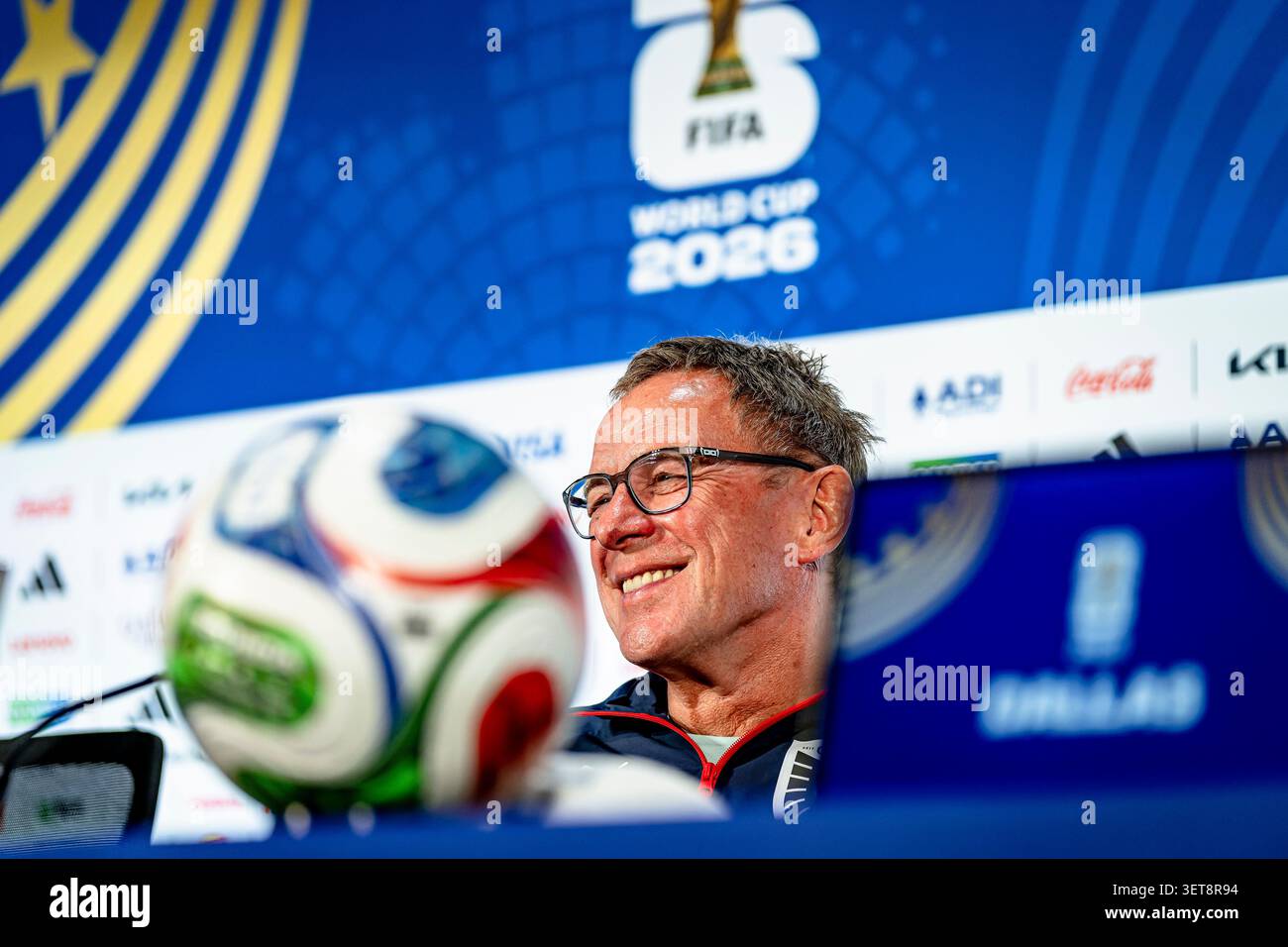 DALLAS - Austria national team coach Ralf Rangnick during the 2026 ...